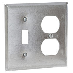 RACO 2-Gang Glavanized Steel 4" Square Electrical Handy Box Cover at ...