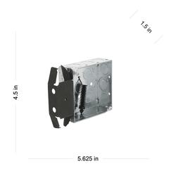 RACO 4" Galvanized Steel Square Electrical Box with Bracket at Menards®