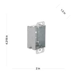 RACO 2" Galvanized Steel Electrical Switch/Outlet Box at Menards®