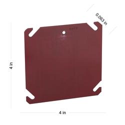 RACO 4" x 4" Galvanized Steel Fire Alarm Box Cover at Menards®