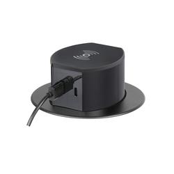 Hubbell 20-Amp Black Pop-Up Countertop Outlet with USB A/C & Wireless ...