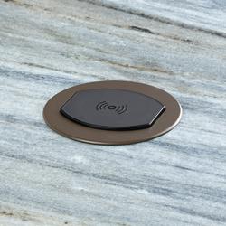 Hubbell 20-Amp Bronze Pop-Up Countertop Outlet with USB A/C & Wireless ...