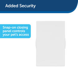 PetSafe® 8.12" x 12.25" Medium Premium White Plastic Pet Door at Menards®