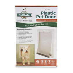 PetSafe® 8.12" x 12.25" Medium Premium White Plastic Pet Door at Menards®