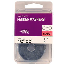 Grip Fast® 1/2" x 2" Grade 2 Zinc Fender Washer - 4 Count at Menards®