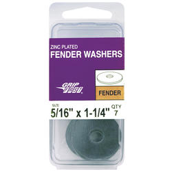 Grip Fast® 5/16" x 1-1/4" Grade 2 Zinc Fender Washer - 7 Count at Menards®