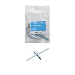 Grip Fast® #10-24 X 4" Round Head Zinc Toggle Bolt - 2 Count at Menards®