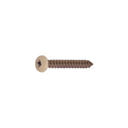 Grip Fast® #10 x 1-1/2" Square Drive White Pan Head Lattice Screws - 12 ...