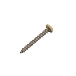 Grip Fast® #10 x 1-1/2" Square Drive White Pan Head Lattice Screws - 12 ...