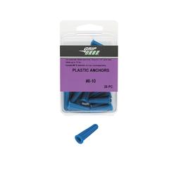 Grip Fast® #8-10 x 1" Plastic Conical Anchor - 25 Count at Menards®