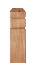 Real Wood 4 x 4 x 54 Western Red Cedar Chamfer Deck Post at Menards®