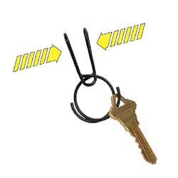 Nite Ize® Squeeze Ring Easy Load Key Clip - Black at Menards®