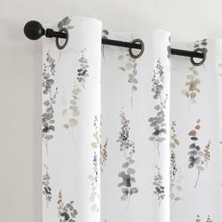 Regal Home Collections Adela 76"W x 84"L Neutral Blackout Grommet Top ...