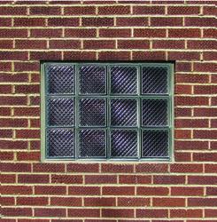 Simply Secure 32"W x 22"H Diamond Pattern Non-Vented Glass Block Window ...