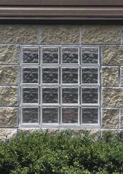 8"W x 8"H x 3"D Wave Pattern Hollow Glass Block at Menards®