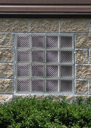 Simply Secure 32"W x 26"H Diamond Pattern Non-Vented Glass Block Window ...