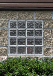 Simply Secure 32"W x 32"H Wave Pattern Non-Vented Glass Block Window at ...