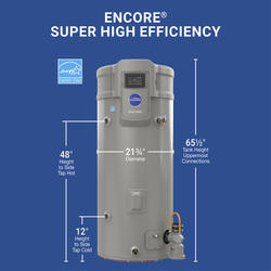 Richmond® Encore® Super High Efficiency 50 Gallon 50,000 BTU Natural ...