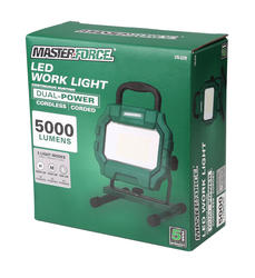 Masterforce® 5000 Lumen Rechargeable LED Portable Work Light at Menards®