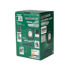 Masterforce® 3000 Lumen Rechargeable LED Clamp Work Light at Menards®