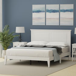 Rize Home Cottage Queen Complete Bed - Gloss White at Menards®