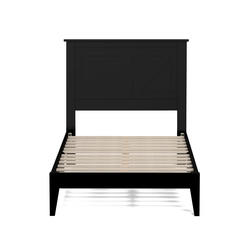Rize Home Farmhouse Full Complete Bed - Ebony Black at Menards®