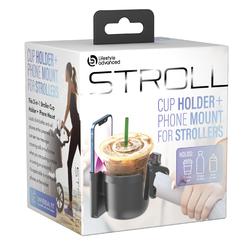 Lifestyle Advanced Stroll Cup Holder + Phone Mount for Strollers at ...