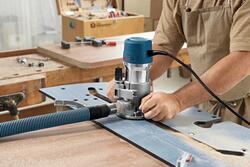 Bosch 2 1 4 HP Corded Variable Speed Plunge Fixed Base Router Combo Kit at Menards