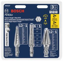 Bosch® Impact Tough™ Turbo Step Drill Bit Set - 3 Piece at Menards®