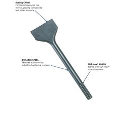 Bosch® SDS-Max® 3" x 12" Masonry Scaling Chisel at Menards®