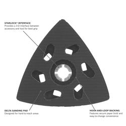 Bosch® Starlock® Oscillating Multi-Tool Sanding Pad Kit - 11 Piece at ...