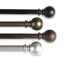 Haus Designs 84"-120" Satin Nickel Eclipse Curtain Rod at Menards®