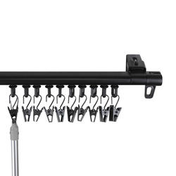 Haus Designs 28"-48" Black Adjustable C Track Kit with Baton at Menards®