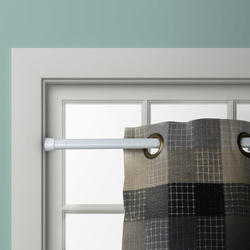 Haus Designs 36"-60" White Oval Spring Tension Curtain Rod at Menards®