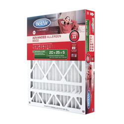 BestAir® 20" x 25" x 5" MERV 11 Pleated Air Filter at Menards®