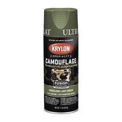 Krylon® Woodland Light Green Ultra Flat Camouflage Spray Paint - 11 oz ...