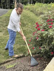 RUGG® Manufacturing 8" Poly Leaf Rake with 48" Handle at Menards®