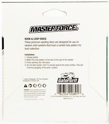Masterforce® 5" 120-Grit 8-Hole Hook & Loop Sanding Disc - 4 Pack at ...