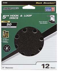 Masterforce® 5" 50-Grit 8-Hole Hook & Loop Sanding Disc - 12 Pack at ...