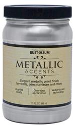 Rust-Oleum® Metallic Accents Sterling Silver Paint - 1 qt. at Menards®