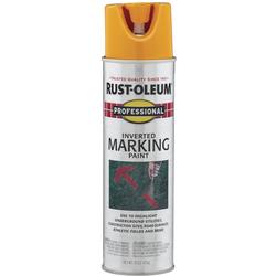 Rust-Oleum® Professional Flat Caution Yellow Inverted Marking Spray ...