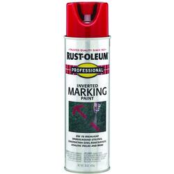 Rust-Oleum® Professional Flat Safety Red Inverted Marking Spray Paint ...