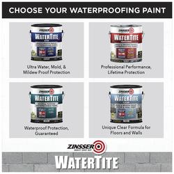 Zinsser® WaterTite® LX Ultra Cinnamon Concrete & Masonry Waterproofing ...