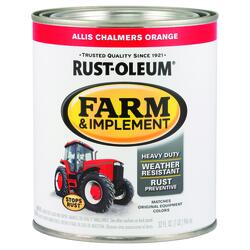 Rust-Oleum® Farm & Implement Allis Chalmers Orange Enamel Paint - 1 qt ...