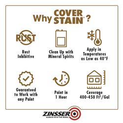 Zinsser® Cover Stain® Interior/Exterior High Hide Oil-Base Stain ...