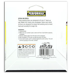 Performax® 5" 120-Grit 8-Hole Stick-On Sanding Disc - 5 Pack at Menards®