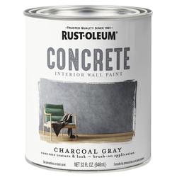 Rust-Oleum® Charcoal Gray Concrete Interior Wall Paint, Quart at Menards®
