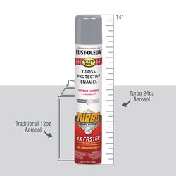 Rust-Oleum® Stops Rust®Turbo Spray System Gloss Smoke Gray Enamel Spray ...