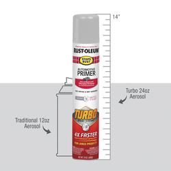 Rust-Oleum® Turbo Spray System Flat Light Gray Automotive Primer - 24 ...