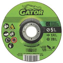 Gator® 5" x 1/4" Type 27 Masonry Grinding Wheel at Menards®